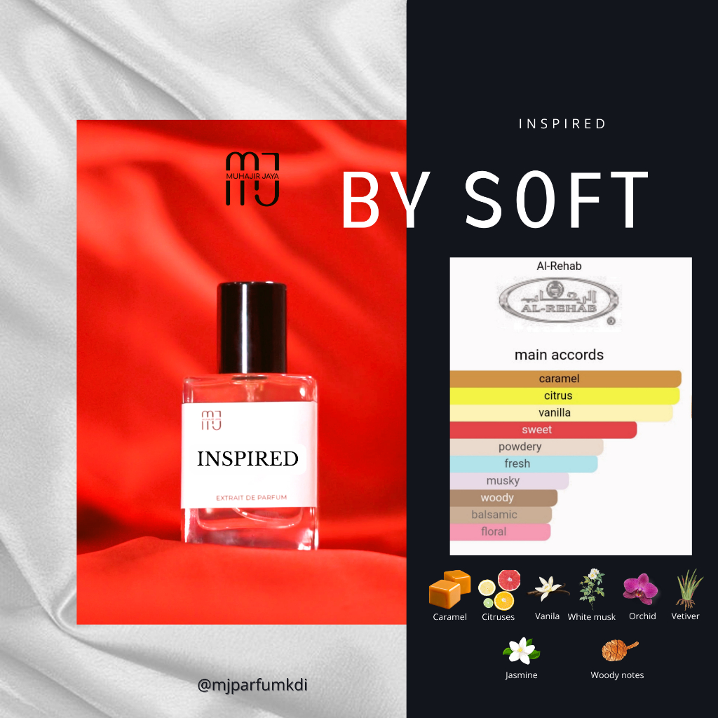 Jual MJ inspired by Soft by Al-Rehab Extrait de parfum Parfum wanita ...