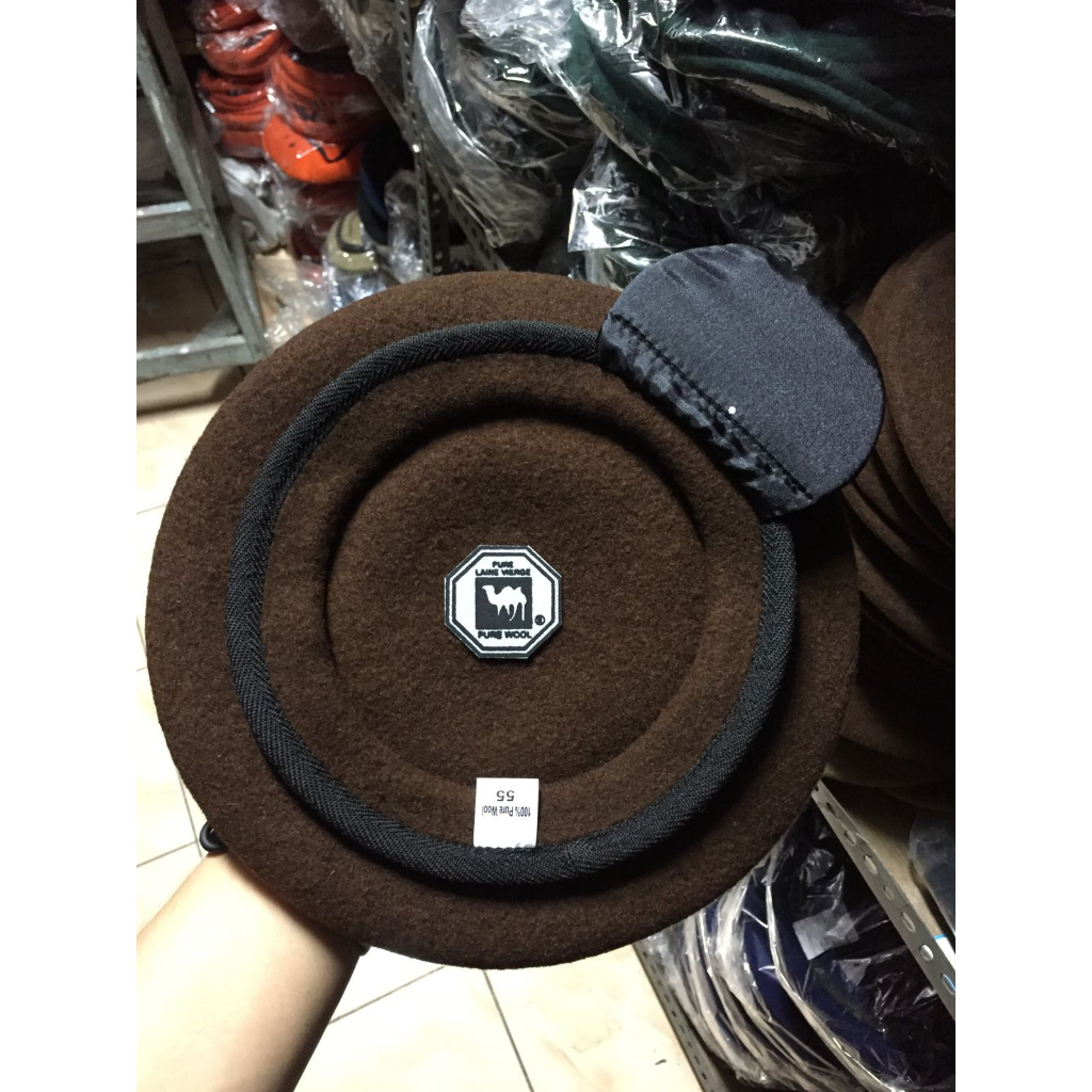Jual Topi Baret AKMIL, Camel Asli Logo Onta Hitam | Shopee Indonesia