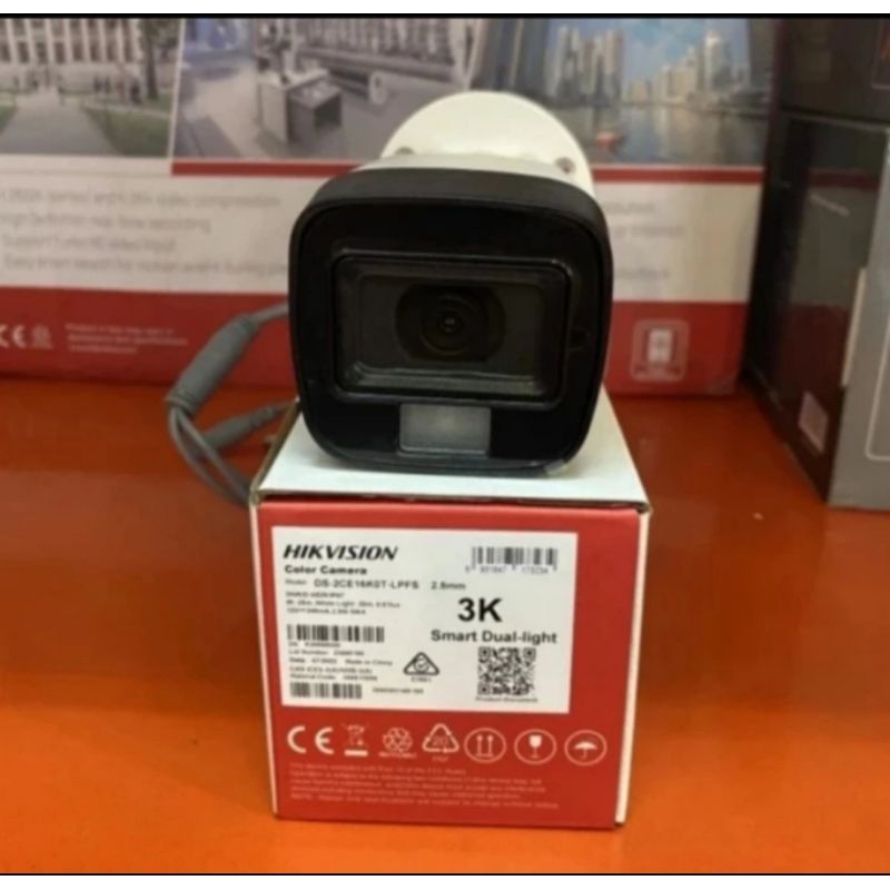 Jual Kamera CCTV ColorVu dual light audio 3K 5MP Hik | Shopee Indonesia