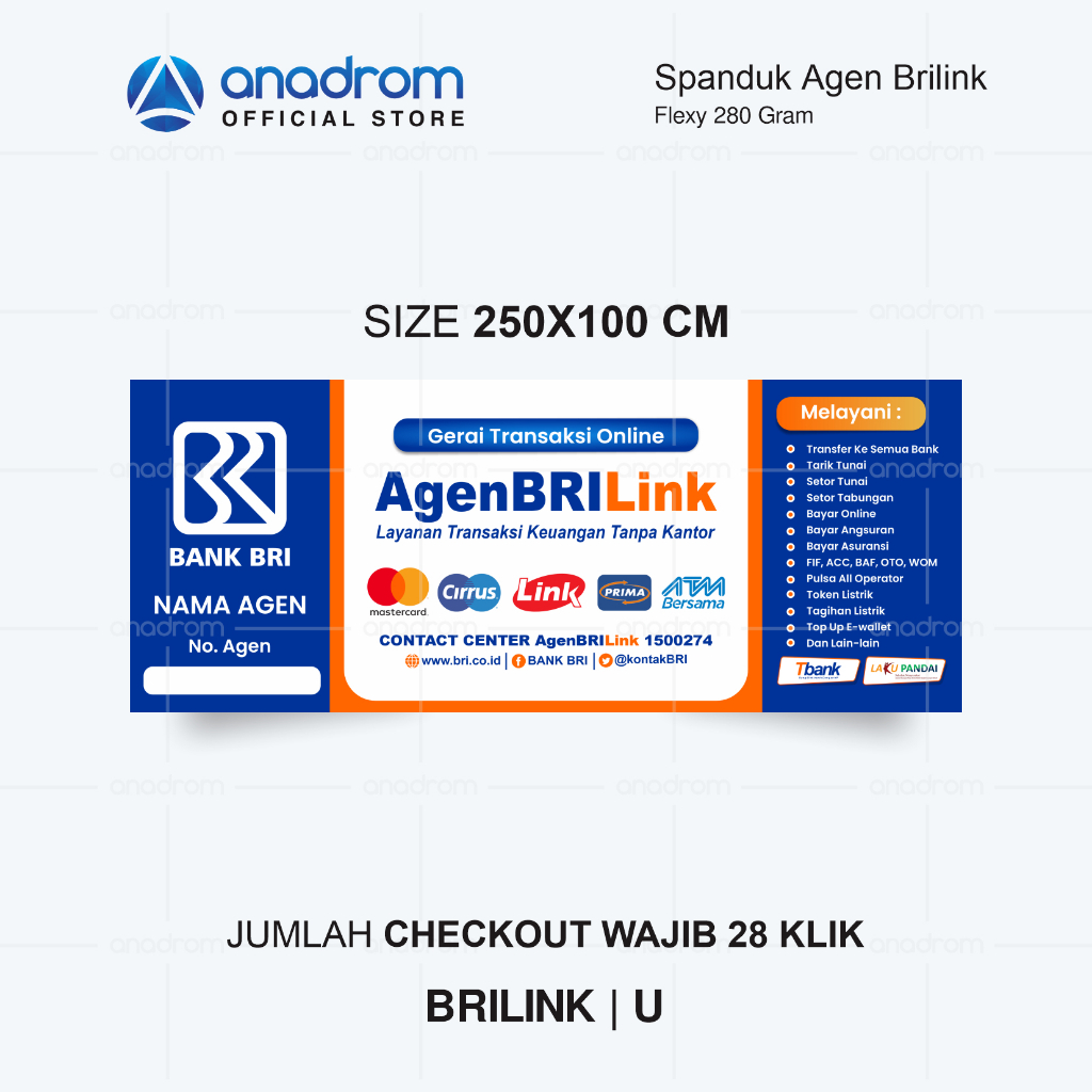 Jual Spanduk Atribut Wajib Agen Brilink | Banner Agen Brilink ...