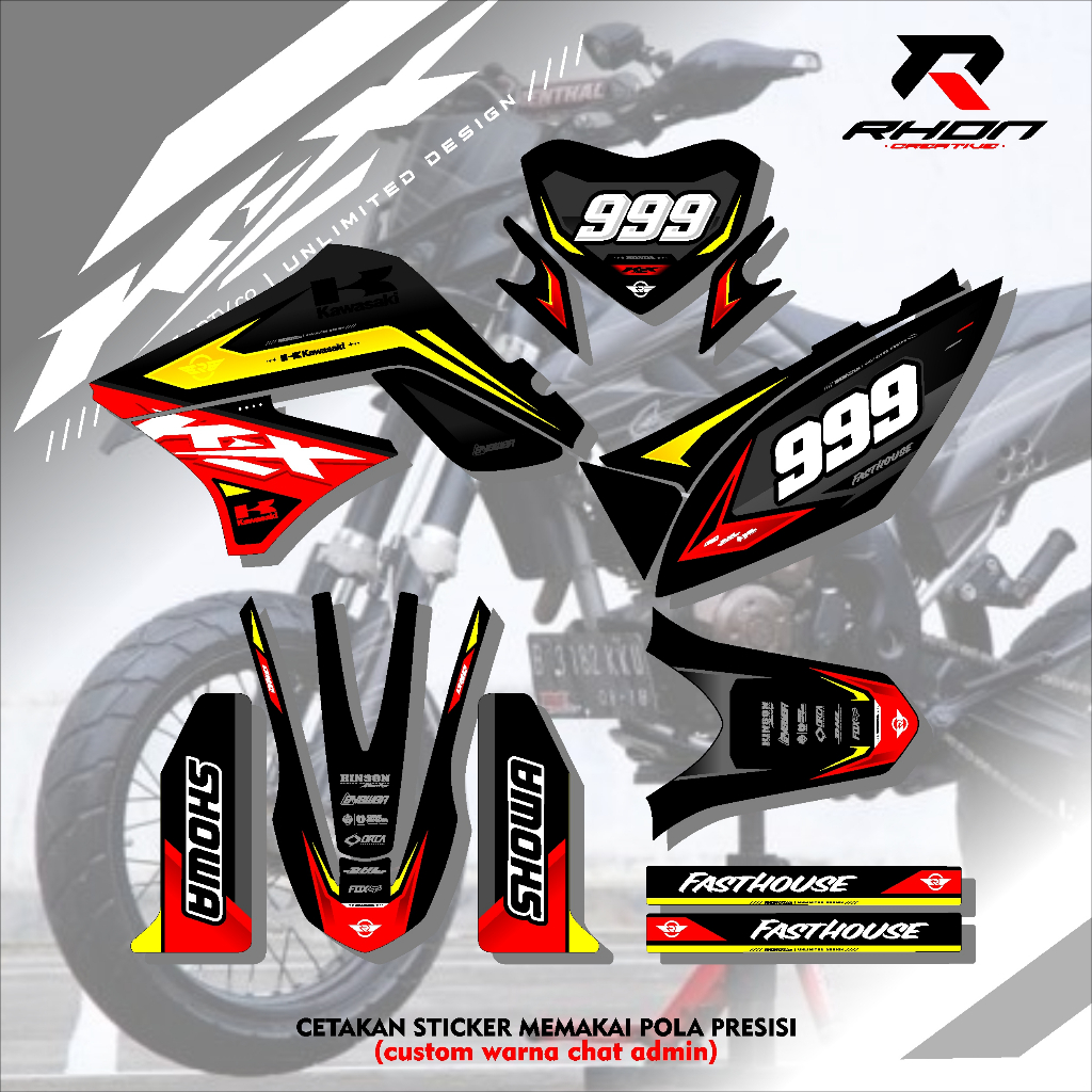 Jual decal klx old - sticker decal kawasaki 150 s - sticker klx old ...