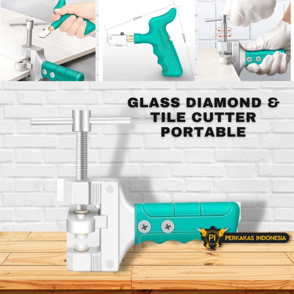 Jual Pisau Potong Kaca Glass Diamond And Tile Cutter Portable Alat ...