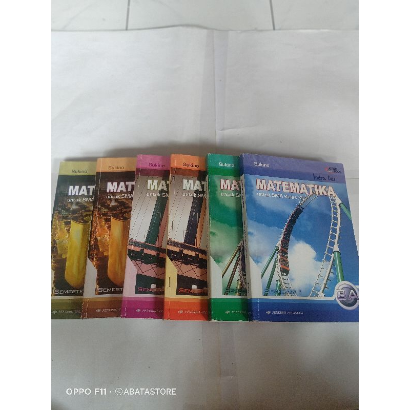 Jual BUKU MATEMATIKA SMA KLS 1A 1B 2A 2B 3A 3B KTSP 2006 SUKINO ...