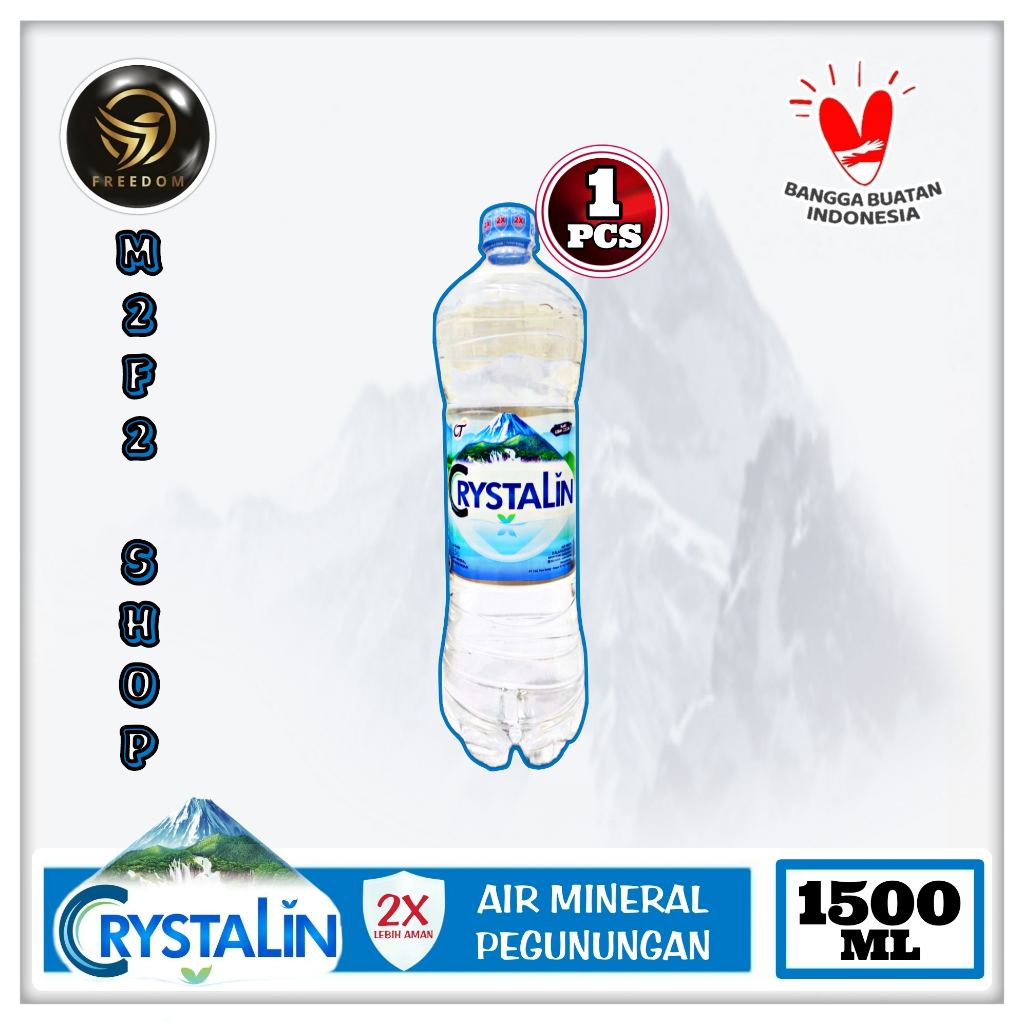 Jual Air Mineral Crystalline | Crystalin pH8+ Botol Besar Plastik Pet - 1500 ml (Kemasan Satuan ...