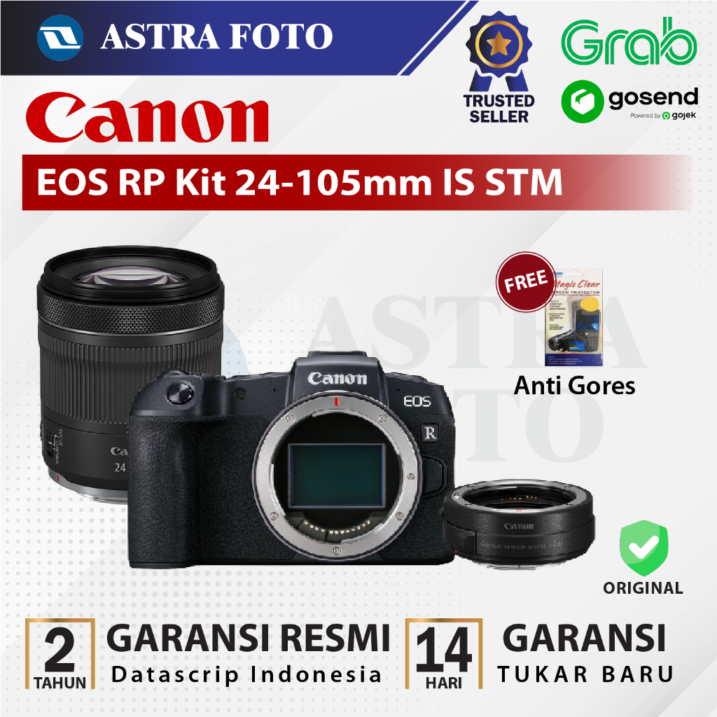Jual Canon EOS RP Kit 24-105mm IS STM Garansi Resmi Datascrip - Unit ...
