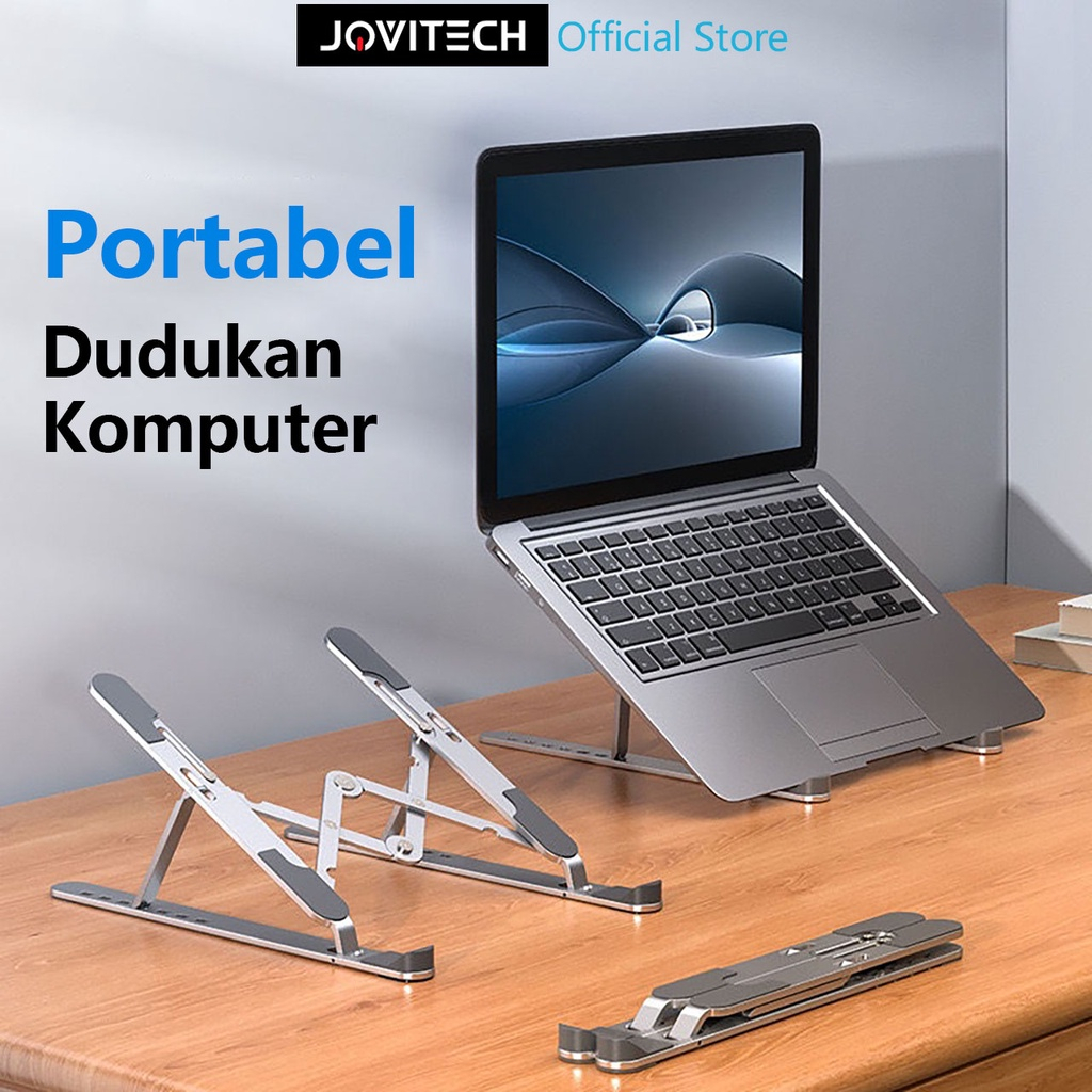 Jual Portable Laptop Stand Dudukan Notebook Meja Aluminium IPad Tablet ...
