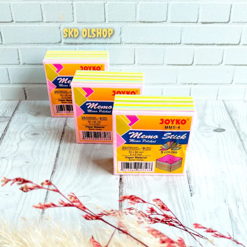 Jual Memo Stick/ Stick Note / Kertas Memo / Memo Tempel Joyko MMS-4 ...
