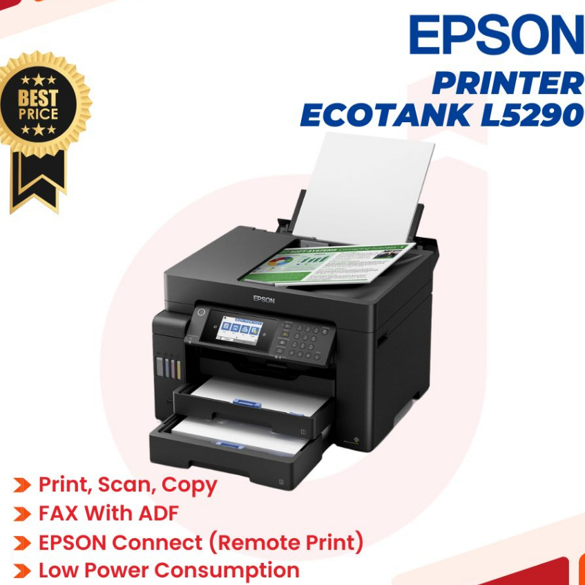 Jual Epson EcoTank L5290 A4 Printer Tangki Tinta Wi-Fi All in One ADF ...