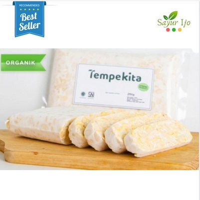 Jual Tempe Kita 250 Gram / Papan Fresh Kacang Kedelai Organik Premium ...
