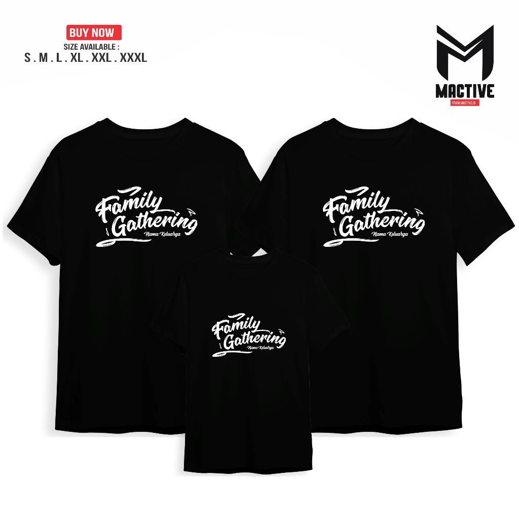 Jual KAOS COUPLE FAMILY GATHERING CUSTOM NAMA KELUARGA BAJU KELUARGA ...