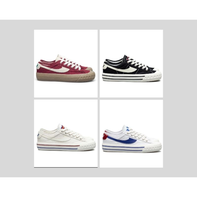 Jual COMPASS RETROGRADE LOW BLACK WHITE/WHITE BLUE/CREAM/MERAH MAROON ...