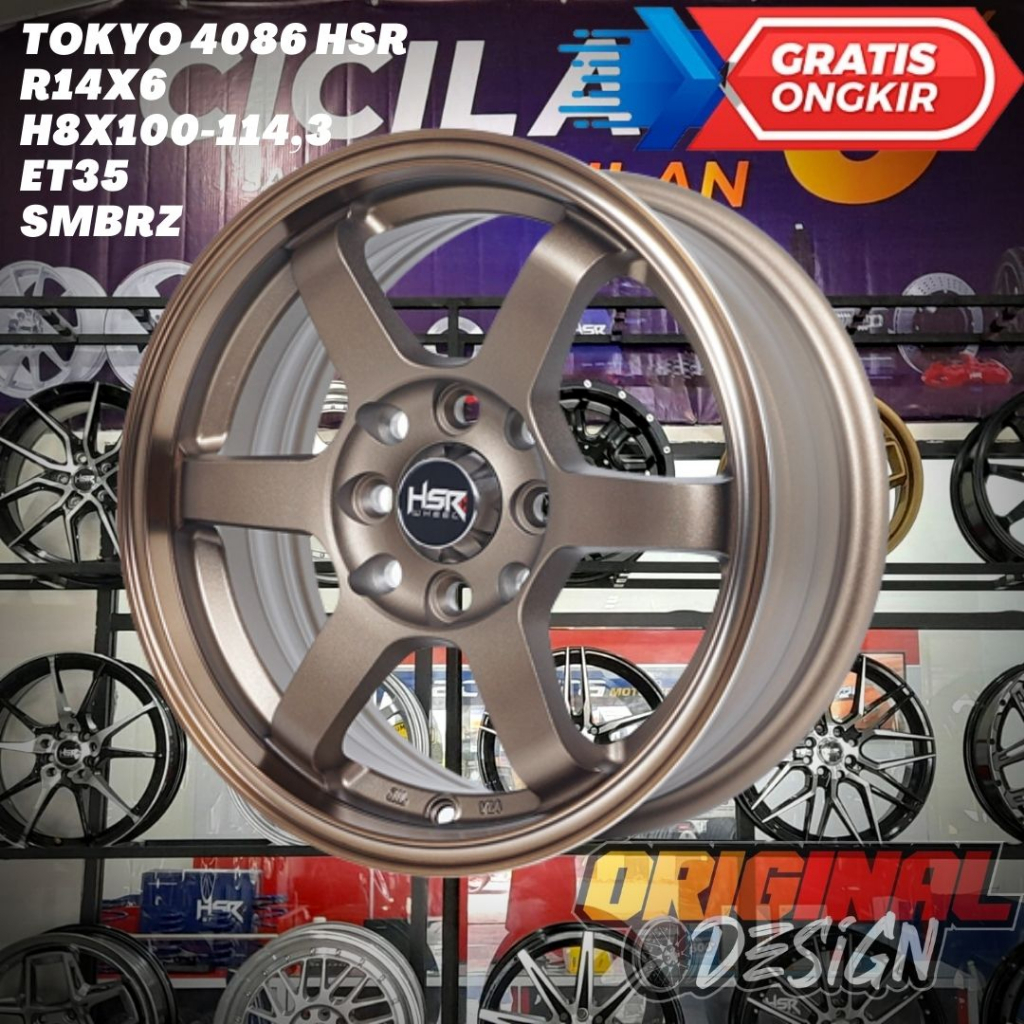 Jual Velg Mobil Murah Ring 14 HSR JDM TE37 R14 Untuk Brio , Jazz ...