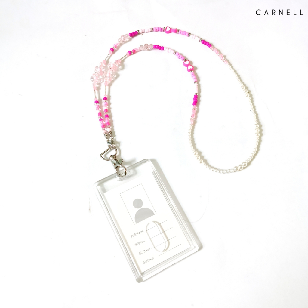 Jual Lanyard manik id card | Gantungan tali id card mutiara | Lanyard ...