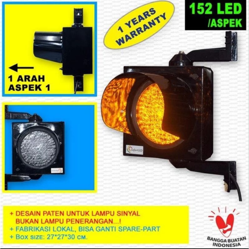 Jual Lampu Warning Light / Lalu Lintas / Traffic Light LED 1 Aspek 20 ...