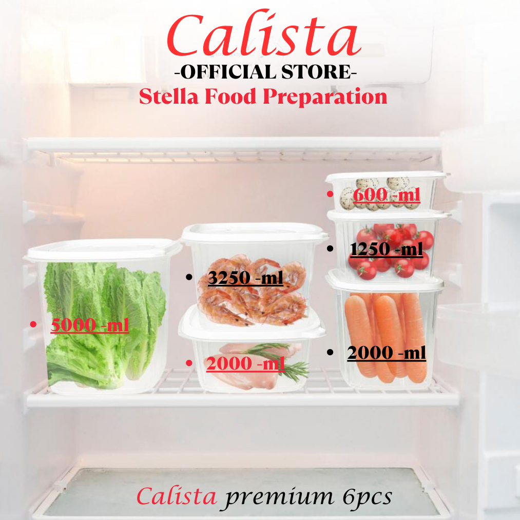 Jual [ CALISTA ] TOPLES SET PLASTIK BENING CALISTA STELLA PUTIH SET ISI ...