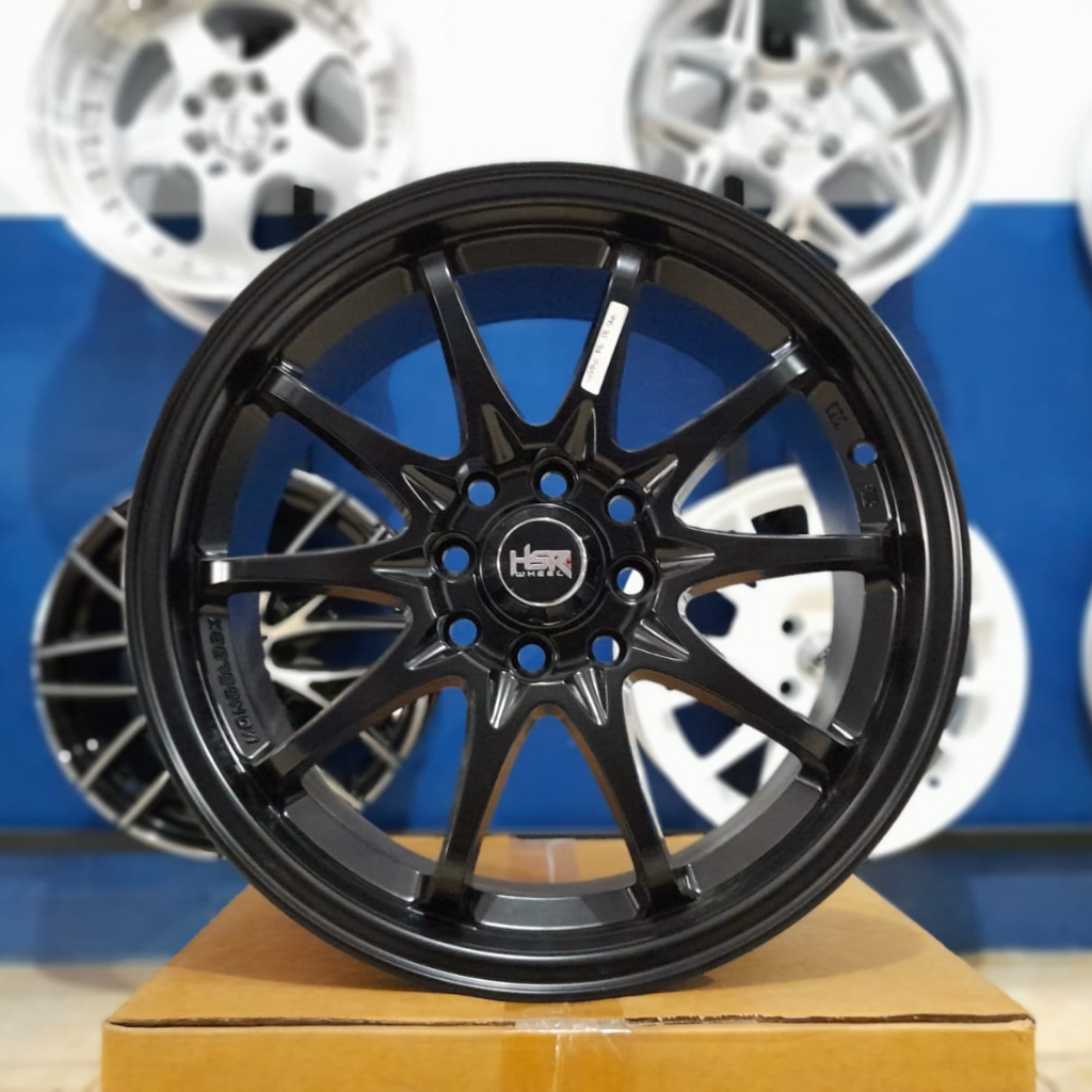 Jual velg racing ce28 r16 lubang 4x100 full hitam untuk mobil yaris ...