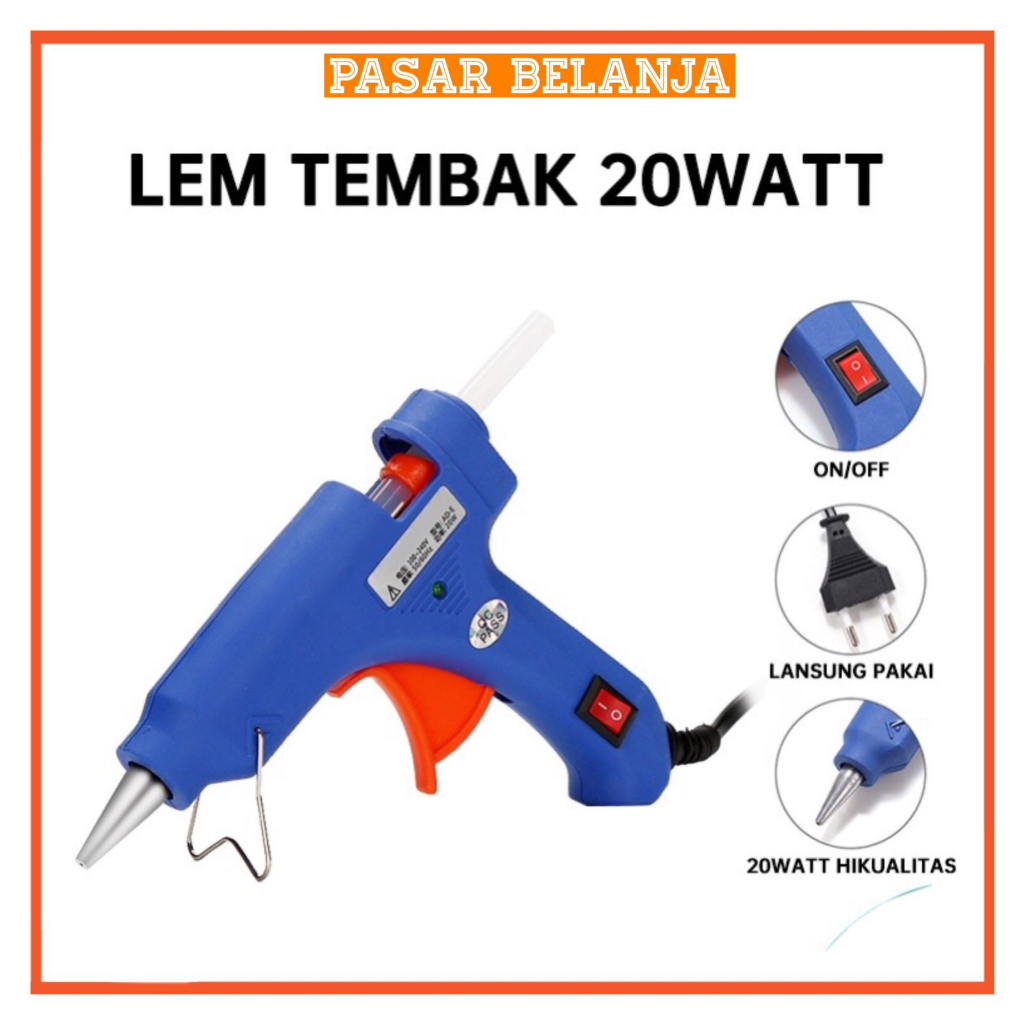 Jual P812 Glue Gun Lem Tembak Besar 40Watt Alat Lem Tembak Kecil 20 ...