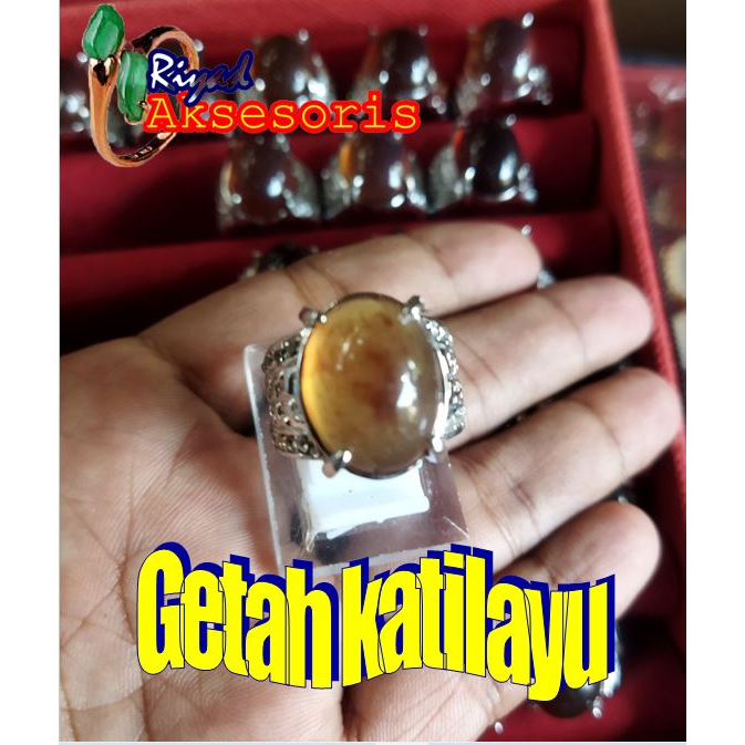 Jual Cincin Batu Akik Getah KAtilayu (N) | Shopee Indonesia
