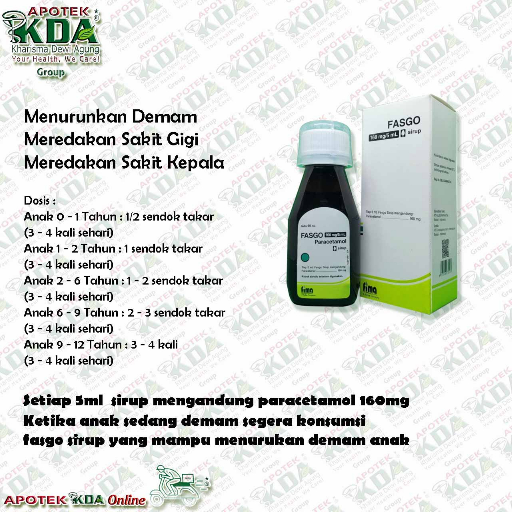 Jual FASGO SIRUP 60 ML | FASGO FORTE SIRUP 60 ML | OBAT DEMAM ANAK ...