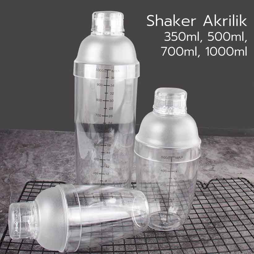 Jual Shaker Plastik Transparan - Pengocok Cocktail Akrilk Shaker ...