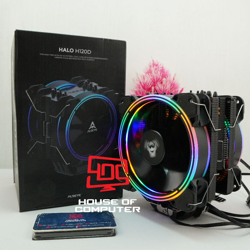 Jual FAN PROCESSOR ALSEYE HALO H120D 6 PIPA S-RGB DUAL FAN RGB | Shopee ...