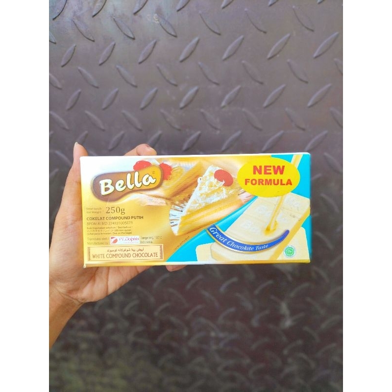 Jual BELLA WHITE CHOCO COMPOUND 250GR /coklat putih 250gr | Shopee ...