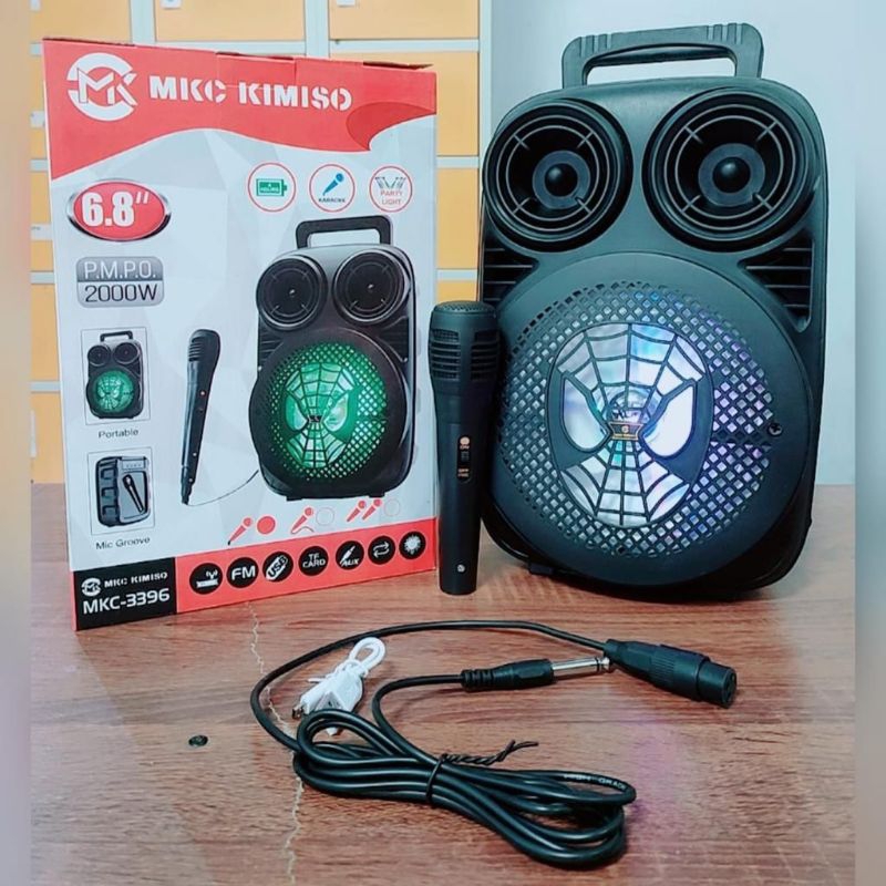 Jual SPEAKER KARAOKE KIMISO 3396 UKURAN 6.8 INCH FREE MIC // SPEAKER ...