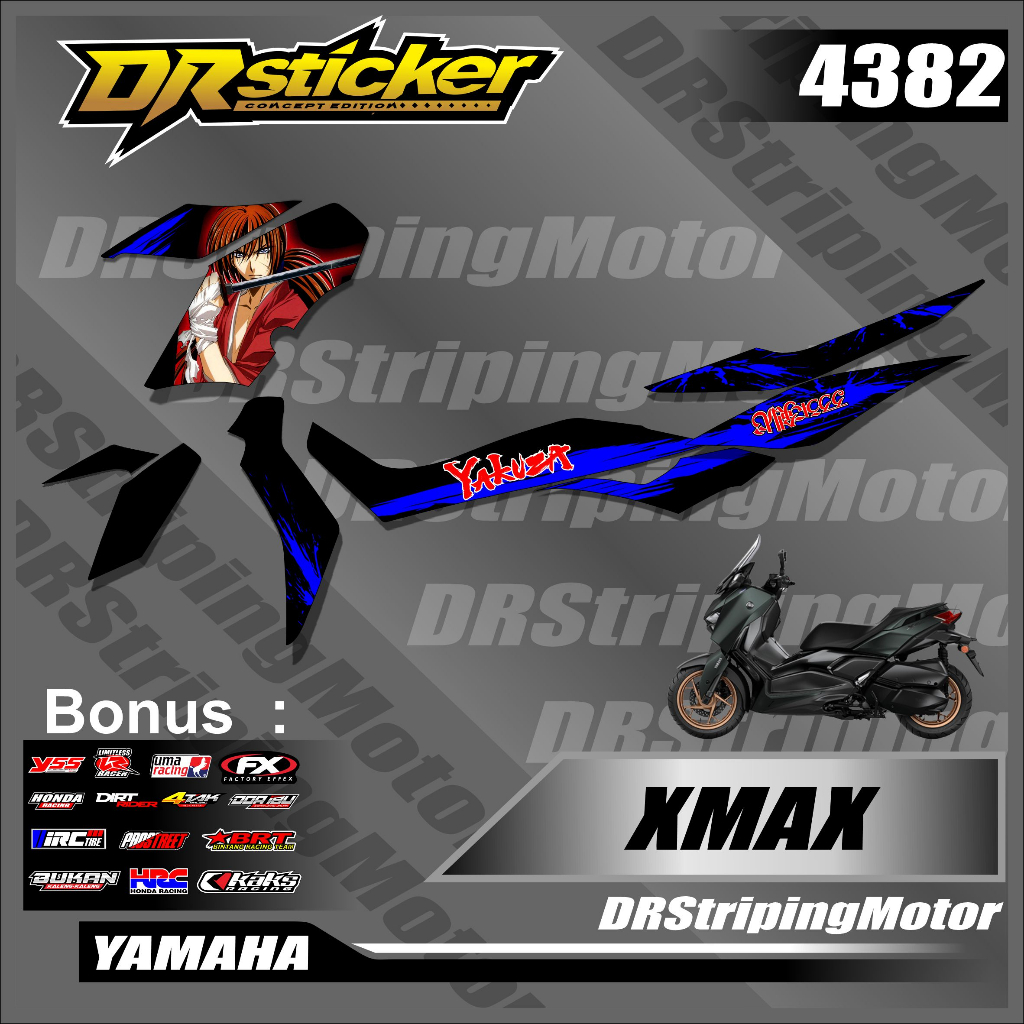 Jual (COD) Sticker Striping Yamaha XMAX 250 Semifull | Shopee Indonesia