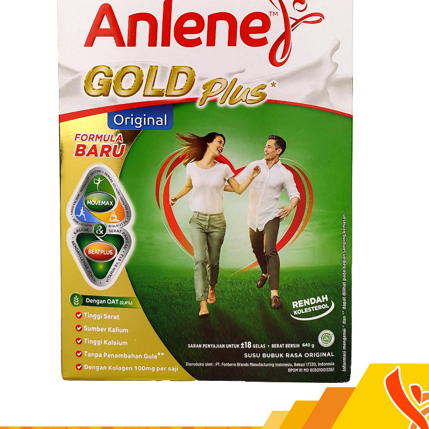 Jual ANLENE GOLD PLUS ORIGINAL/PLAIN SUSU BUBUK 570GR | Shopee Indonesia