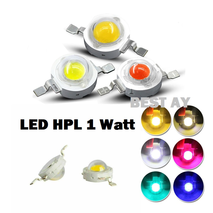 Jual Lampu LED HPL Chip Lamp Bulb COB 1W 1 Watt High Power Lampu ...