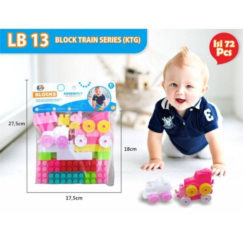 Jual Mainan Edukasi Block Anak - Blok Balok Susun Model Kereta / Truk ...