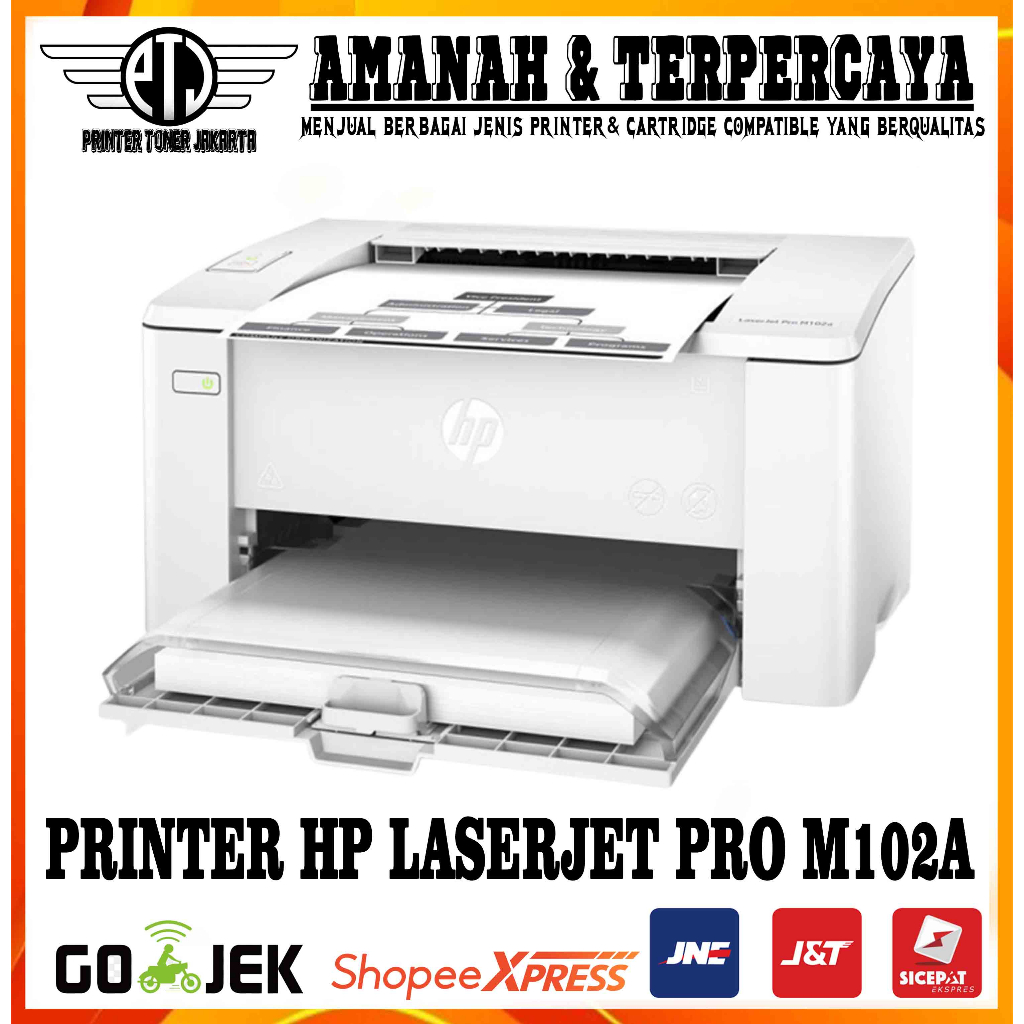 Jual Printer Laser mono + HP LaserJet Pro M102a + A4 Murah berkualitas ...