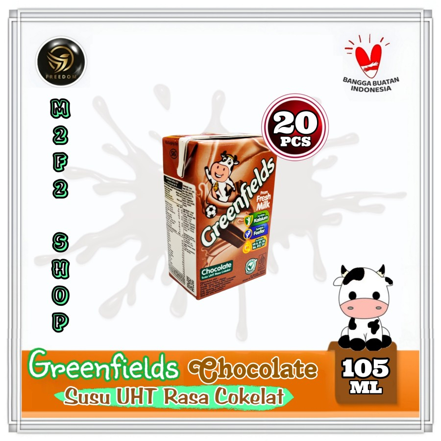 Jual Greenfields Susu Kotak UHT Chocolate Milk | Cokelat - 105 ml (Kemasan 20 Pcs) | Shopee ...