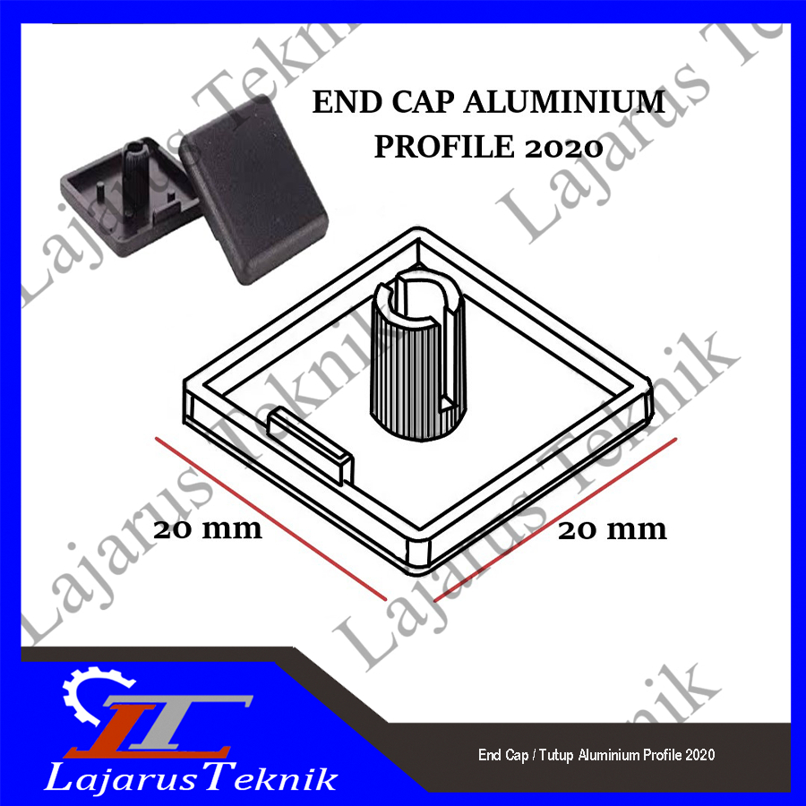 Jual End Cap / Tutup Aluminium Profile 2020 | Shopee Indonesia
