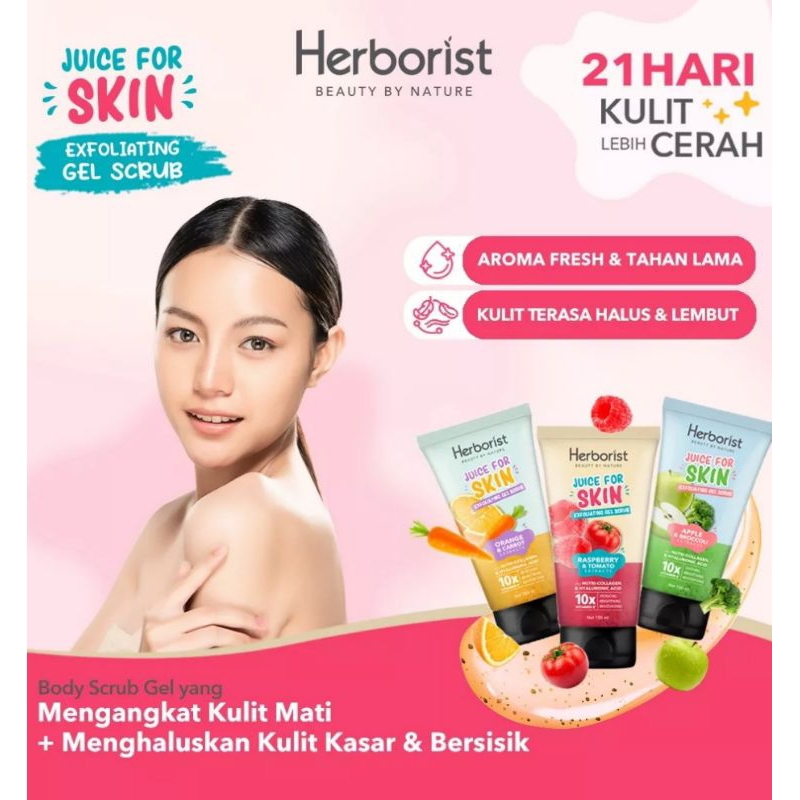 Jual hanbody herborist /body serum/face scrub/exfoliating gel scrub ...