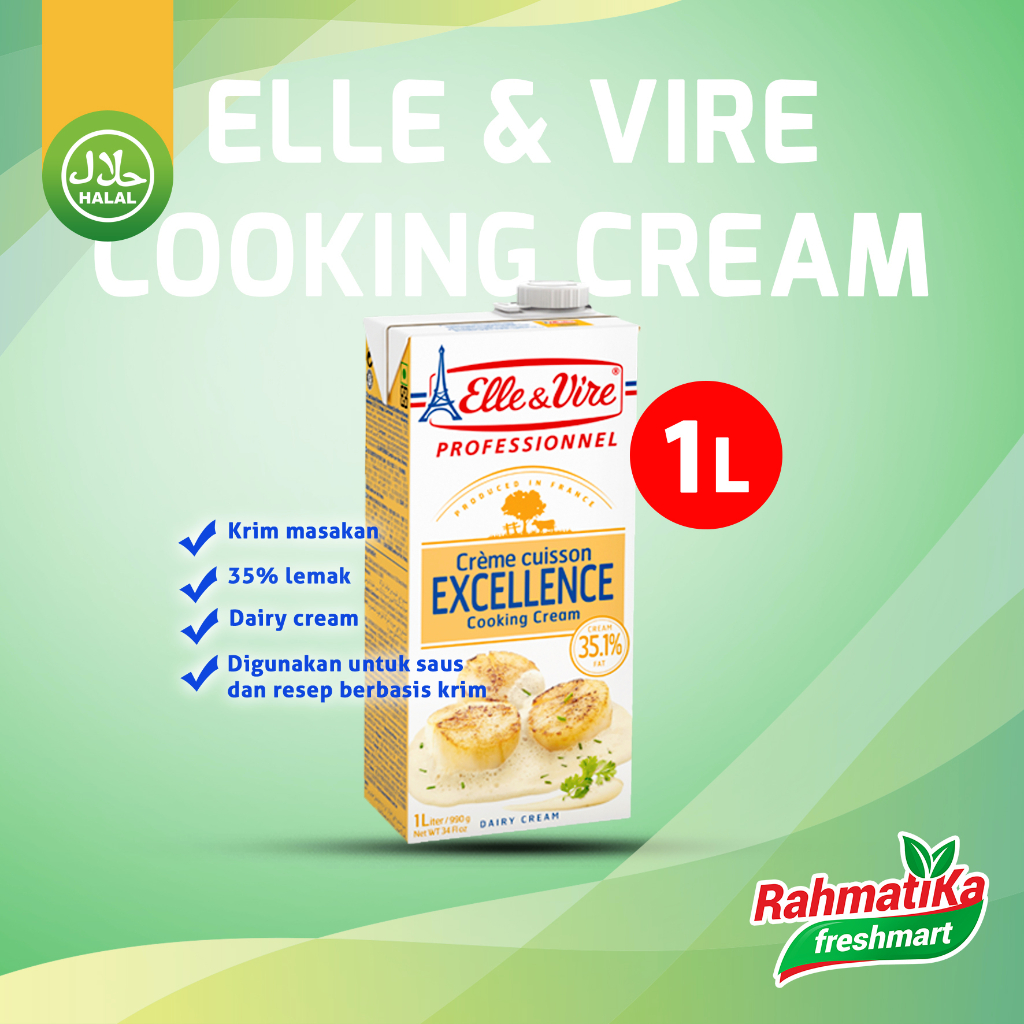 Jual Elle & Vire Professionnel Cooking Cream Cuisson Excellence 1 Liter ...