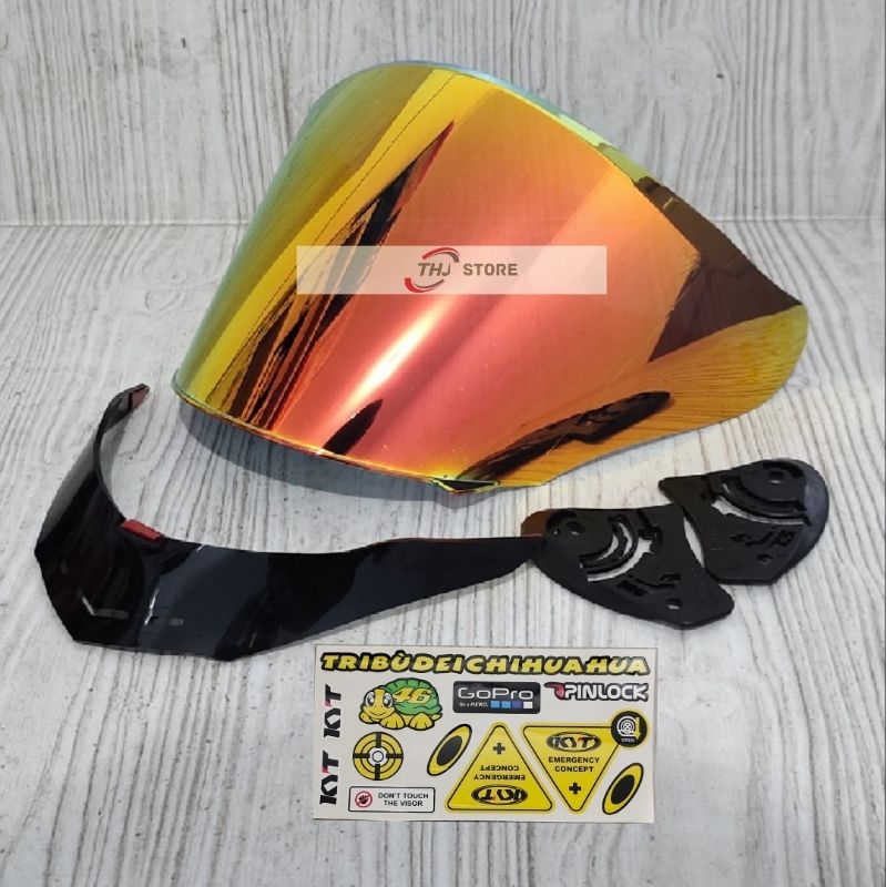 Jual Kaca Helm KYT DJMARU Visor open venom FLAT DJMARU (visor+spoiler ...