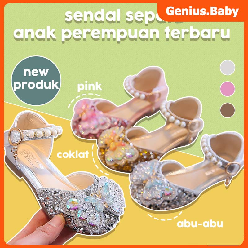 Jual Sepatu pesta anak perempuan party shoes glitter pita bling bling ...