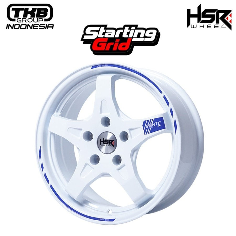 Jual Velg HSR Ring 16 Model Palang Type PENTE HSR Baut 5x114,3 warna Putih - bisa tukar tambah ...