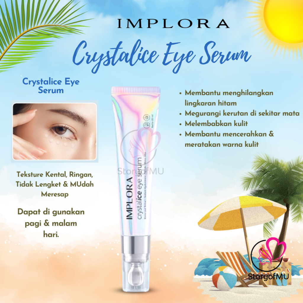 Jual IMPLORA Crystalice Cream Eye Serum 20ml | Krim Penghilang Mata ...