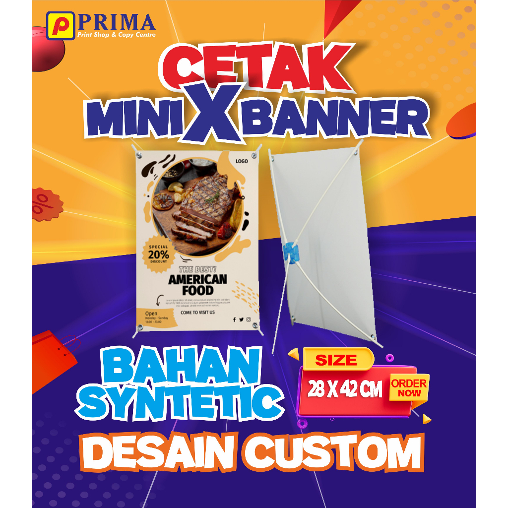 Jual CETAK MINI X BANNER | Shopee Indonesia