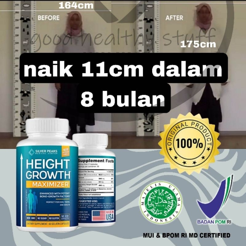 Jual HEIGHT GROWTH MAXIMIZER OBAT PENINGGI BADAN SUPER CEPAT GROW UP ...