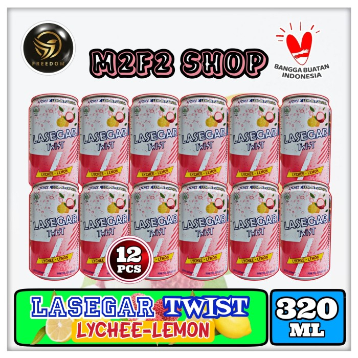 Jual LASEGAR Twist Minuman Penyegar Lychee Lemon Kaleng - 320 ml (Kemasan 12 Pcs) | Shopee Indonesia
