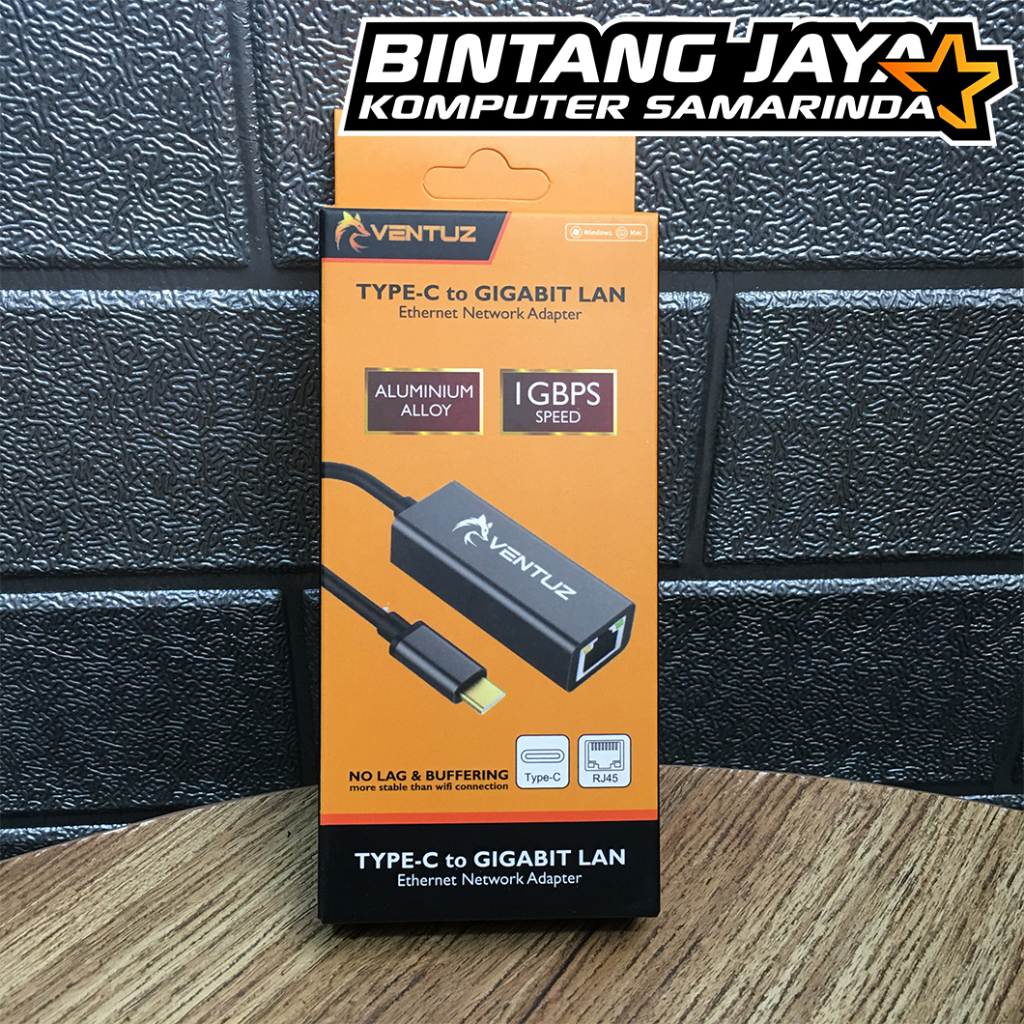 Jual Ventuz USB Type C to LAN Gigabit Ethernet Adapter Converter | Shopee Indonesia