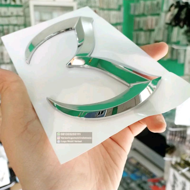 Jual Emblem logo M Mazda devil evil size 12x8cm silver chrome gold ...