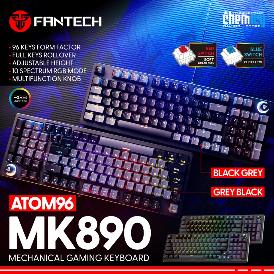 Jual Fantech ATOM MK890 RGB Mechanical Gaming Keyboard | Shopee Indonesia