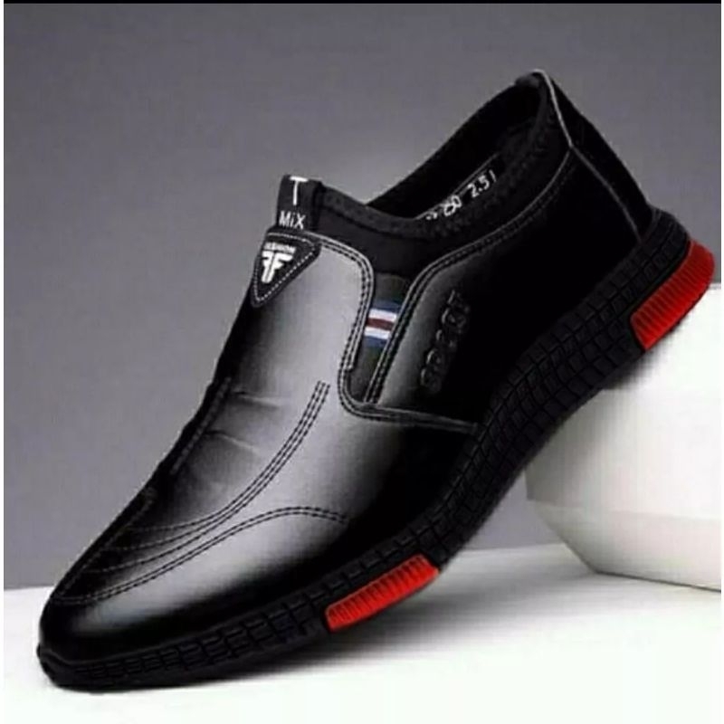 Jual Sepatu pria formal pantofel kerja sepatu slip on pria hitam formal ...