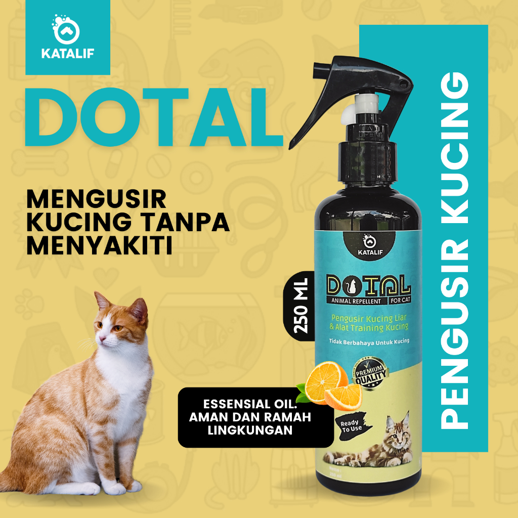 Jual Pengusir kucing spray anti kucing alami produk dotal | Shopee ...