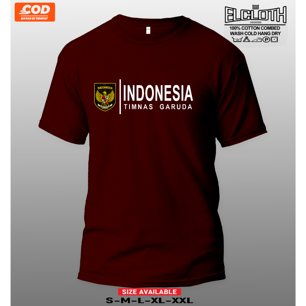 Jual KAOS TIMNAS INDONESIA T-SHIRT FOOTBALL TIMNAS GARUDA | Shopee ...