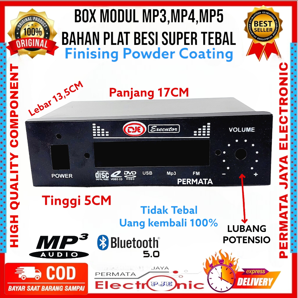 Jual Bok mp3 plat besi tebal + lubang volume | Shopee Indonesia